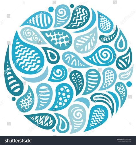 Water Pattern Vector Illustration Stock Vector Royalty Free