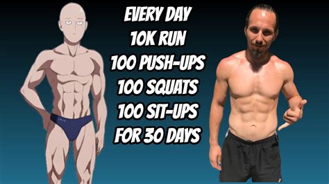I Tried The One Punch Man Training Challenge For 30 Days Youtube