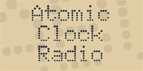 Atomic Clock Radio Font Free Download And Similar Fonts Fontget