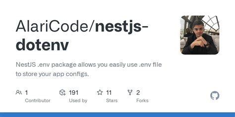 Github Alaricodenestjs Dotenv Nestjs Env Package Allows You Easily