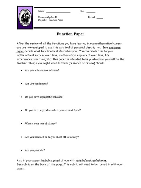 Function Paper Pdf