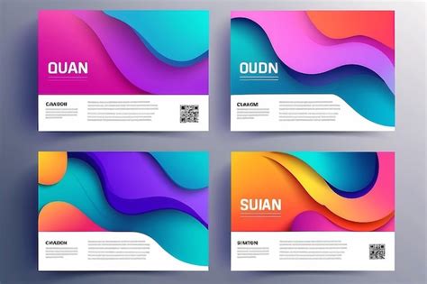 Colorful Template Banner With Gradient Color Design With Liquid Shape