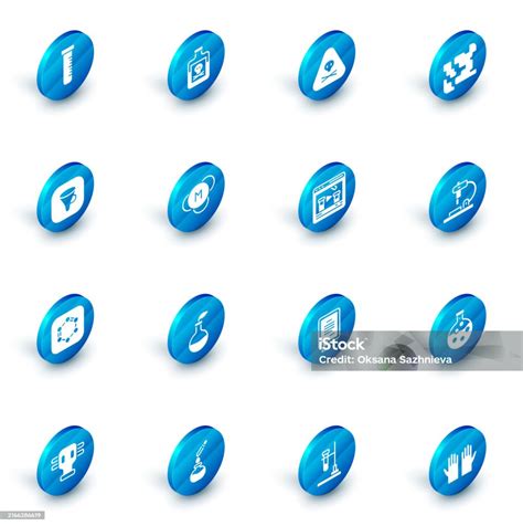 병에 독을 설정 삼각형 경고 독성 기체 깔때기 또는 필터 벤젠 링의 공식 분자 현미경 및 화학 온라인 아이콘 벡터 3차원 형태에 대한 스톡 벡터 아트 및 기타 이미지