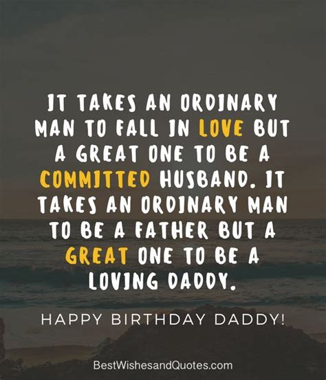 Birthday Wishes For Husband And Father