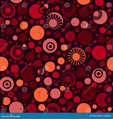 Abstract Circles Vector Seamless Pattern Texture For Wallpapers Stock Vector Illustration Of