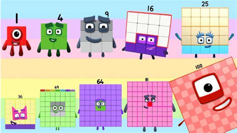numberblocks square club squared numbers multiplication learn to