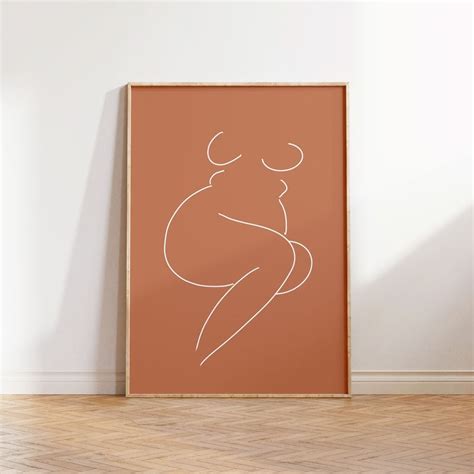 Thick Curvy Woman Art Etsy