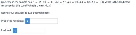 Solved The Regression Equation Is Chegg Com
