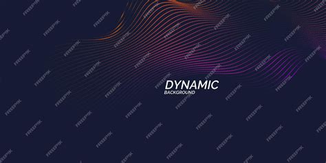 Premium Vector Vector Abstract Background With Dynamic Waves Line