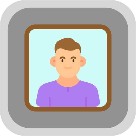Portrait Flat Round Corner Icon Vector Art At Vecteezy