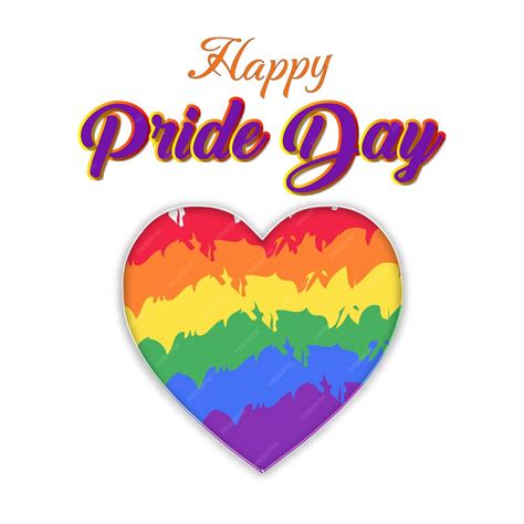 Premium Vector Happy Pride Day With Rainbow Flag Colorful Pride Flag Background Lgbtq Flag