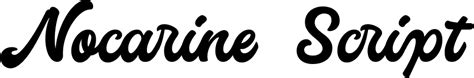 Nocarine Script Free Regular Font