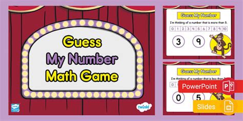 Guess My Number Game Powerpoint Twinkl Usa Teacher Made