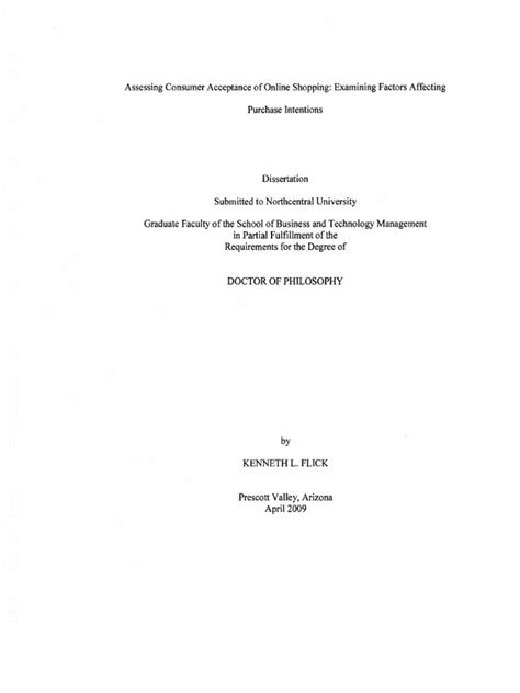 Assessing Consumer Acceptance Of Online Shopping Examining Factors