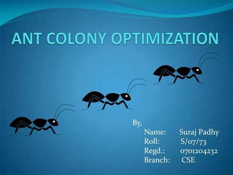 Ppt Ant Colony Optimization Powerpoint Presentation Free Download