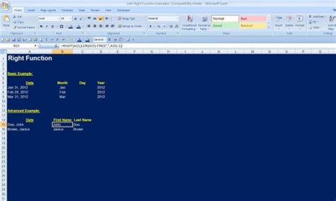 How To Use The Left And Right Function In Excel Hubpages