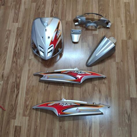 ชุดสี Mio เก่า รุ่นแรก 6ชิ้น สีเทา ติดลายmx2004เทา Shopee Thailand