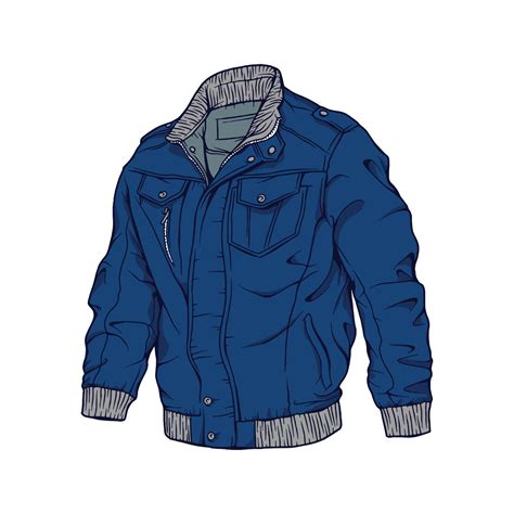 Jacket And Plain T Shirt Bomber Jacket Mock Up Illustration In Vector