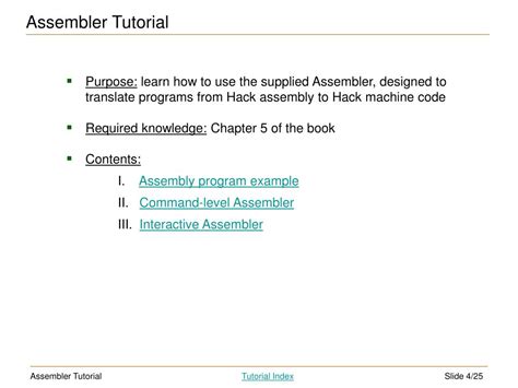 Ppt Assembler Tutorial Powerpoint Presentation Free Download Id