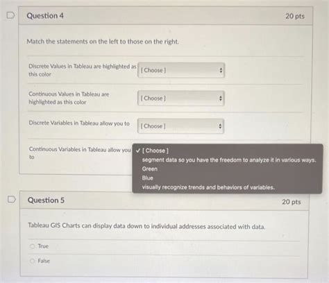 Solved Match The Statements On The Left To Those On The Chegg