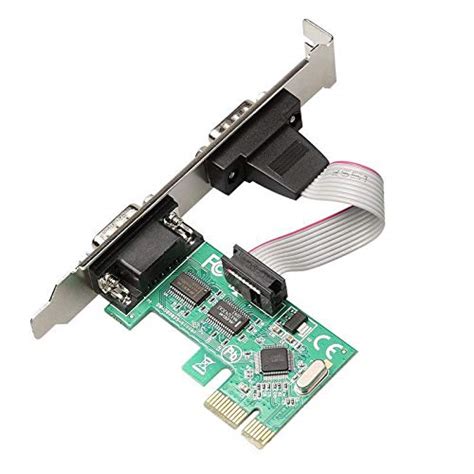 Boxnube Pci Express Serial Card 2 X Rs232 Db9 Serial Port Pcie Car