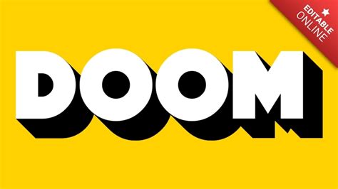 Doom Text Effect Generator