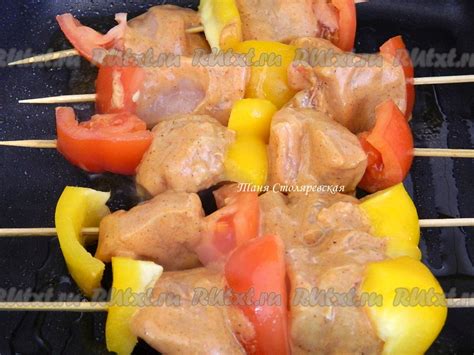Шашлык из курицы с овощами на шпажках в духовке 15 фото в рецепте
