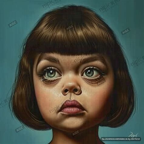 Ai创作图写实人物插画 写实人物绘画 原创厚涂 写实主义肖像画 超写实插画 丙烯肖像画 Cgi超现实主义 厚涂手绘 人物肖像 写实的肖像画 厚涂头像 大眼睛姑娘 写实少女 丙烯酸肖像 超写实