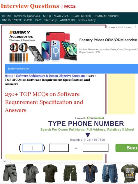 Engineeringinterviewquestions Mcqs On Software Requirement