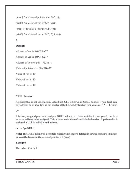 Easy Understanding Of Pointers In C Languagepdf Programming Languages Computing