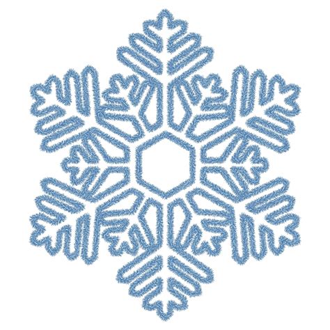 Flocon De Neige Bleu Clinquant Un Cristal Fragile Avec Une Forme