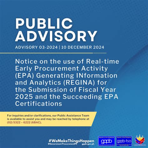 advisories gppb tso