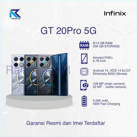 Promo Infinix Gt 20 Pro 5g Garansi Resmi Diskon 1 Di Seller Raihasa Cell Purwo Martani Kab