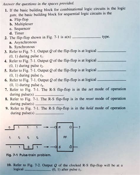 Solved Answer The Questions In The Spaces Provided 1 If The Basic Building Block For