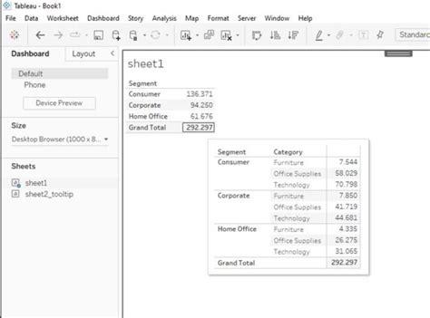 Tooltip Viz Not Shown On Grand Total In Published Dashboard But Works In Tableau Desktop