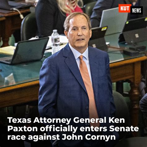 Kut Texas Attorney General Ken Paxton Has Officially Entered The Race