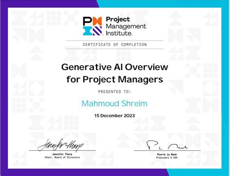 Mahmoud Shreim Bsc Mba Pmp® Pmi Acp® On Linkedin Generativeai
