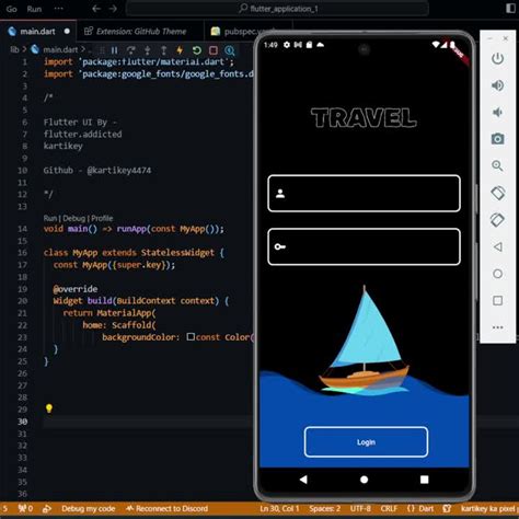 Kartikey Singh On Linkedin Created This Sailing Boat Travel Ui In Flutter😍⛵ Source Code In Github