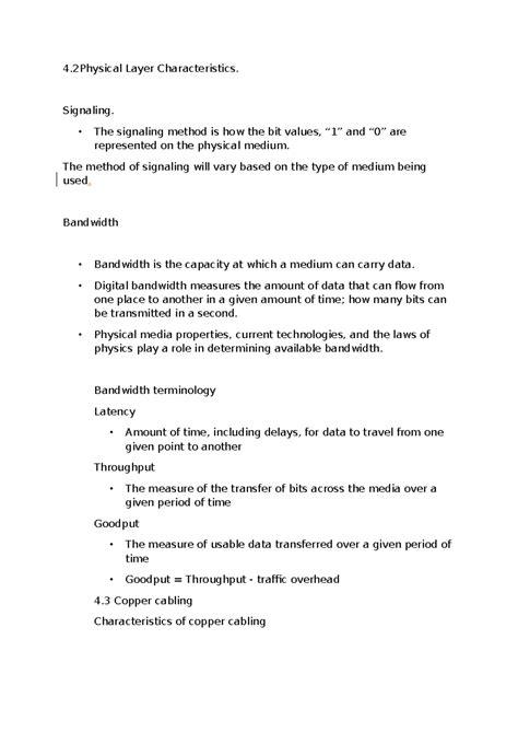 Module 4 Computer Network 4 Layer Characteristics Signaling The