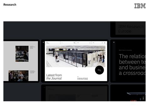 IBM Research Website Behance