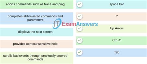 The Cisco IOS Command Line Quiz Answers