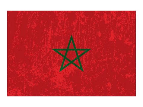 Ilustración De Bandera De Marruecos Colores Oficiales Y Proporción