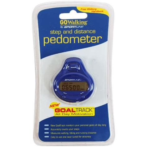 Go Walking 340 Step Distance Goal Track Pedometer Blue Pedometer