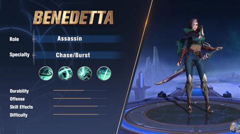 Analisa Skill Mobile Legends Benedetta Hero Assassin Dengan Spesialisasi Dash