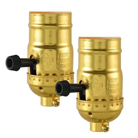 Madyiboshi 2pcs Lamp Socket Replacement Ul Listed E26 Standard Threaded Base Light Socket