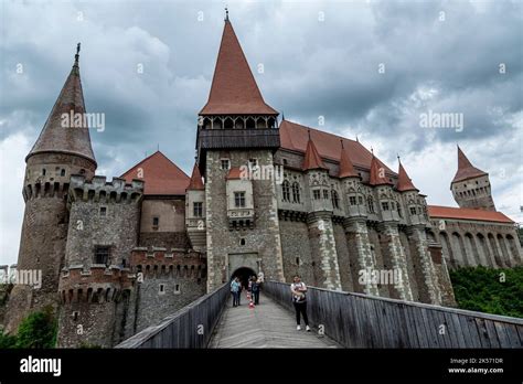 Entrance To The Hunedoara Castle Also Known A Corvin Castle Or Hunyadi