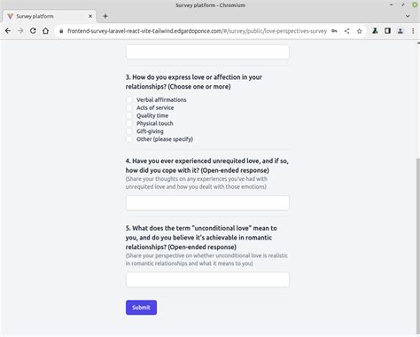 GitHub Guduchango Survey Laravel React Vite Tailwind Simple Survey Managment Like Google Forms