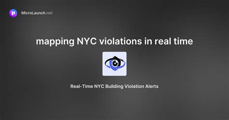 Mapping Nyc Violations In Real Time Is Now On Microlaunch