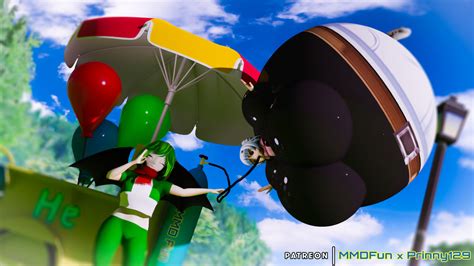 Reiko And Penny At The Park Patreon Render By Mmdfunda On Deviantart