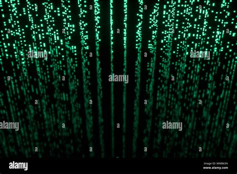 Glowing Digital Lines With Dark Background 3d Rendering Computer